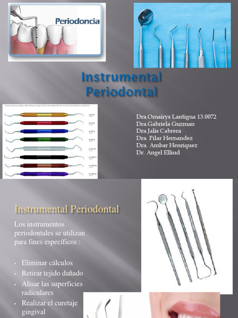 Instrumental Periodontal | PDF | Hoja | Raíz