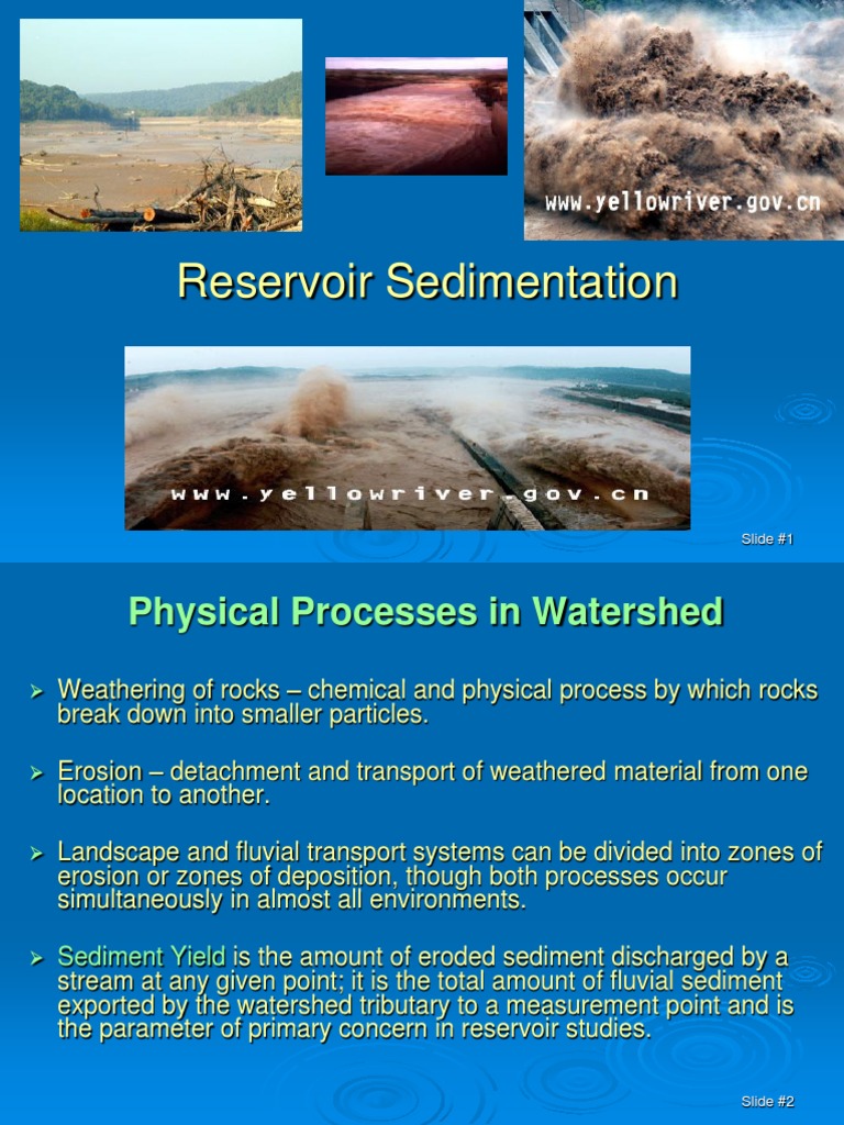 Reservoir Sedimentation PPT | Sediment | Erosion