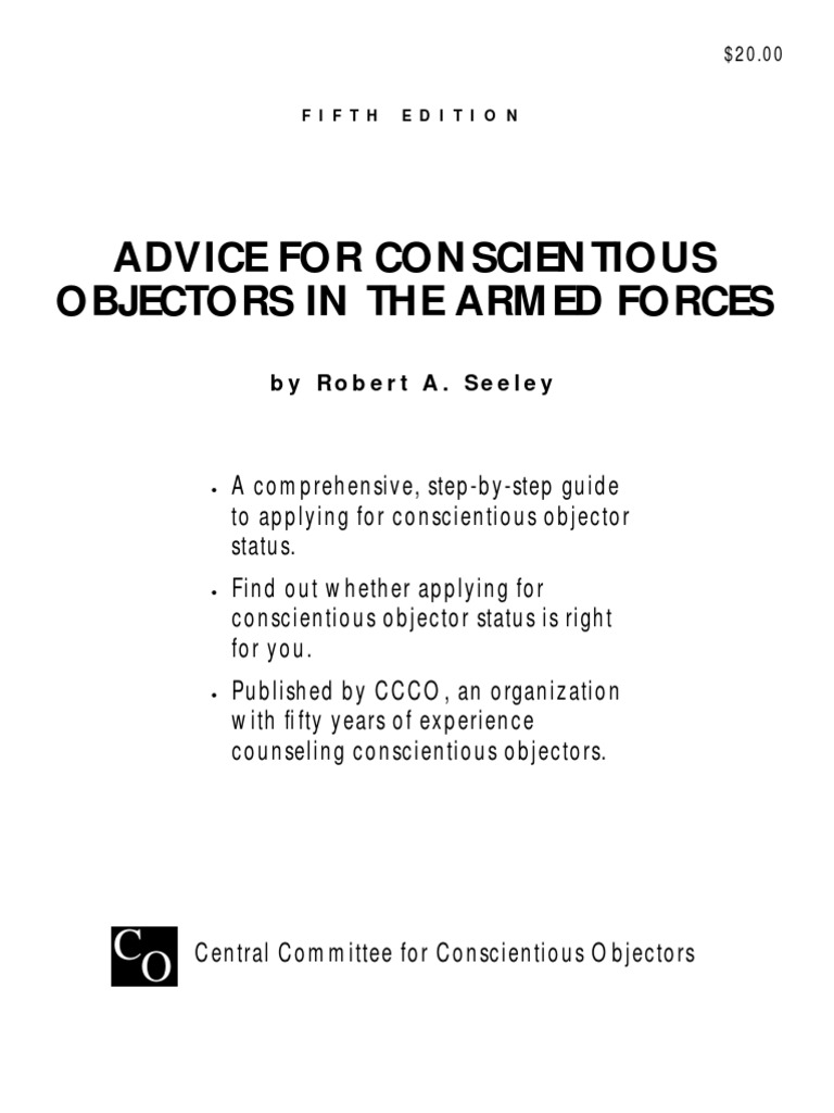 Advice For Conscientious Objectors | PDF | Conscientious Objector ...