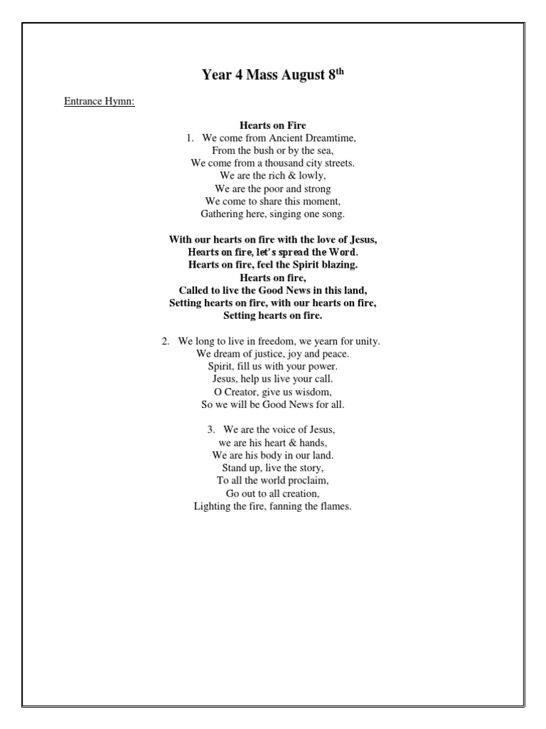 Eucharistic Celebration Template | PDF | Glory (Religion) | Jesus