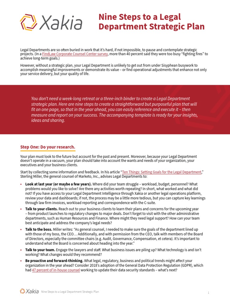 A Nine-Step Process for Developing an Impactful Yet Practical Legal ...