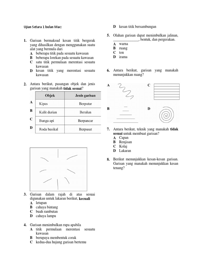 Ujian PSV Form 3 | PDF