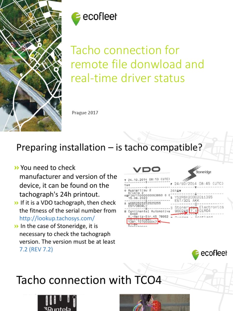 Tacho Installations | PDF