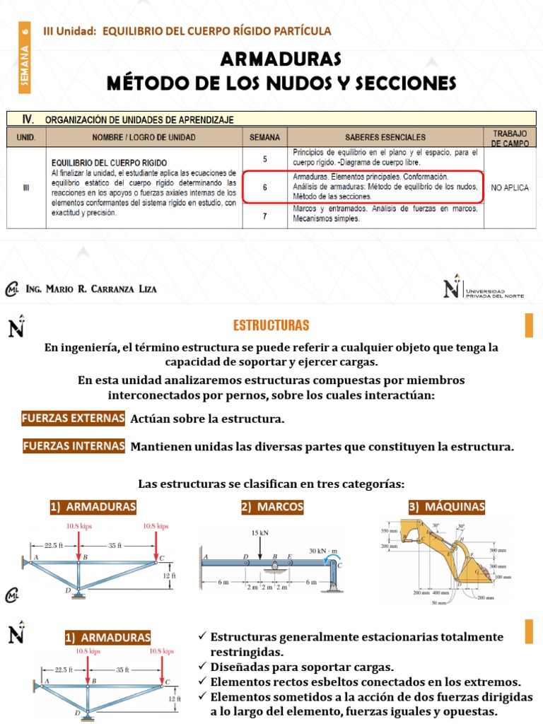 06 - Armaduras PDF | PDF | Braguero | Fuerza