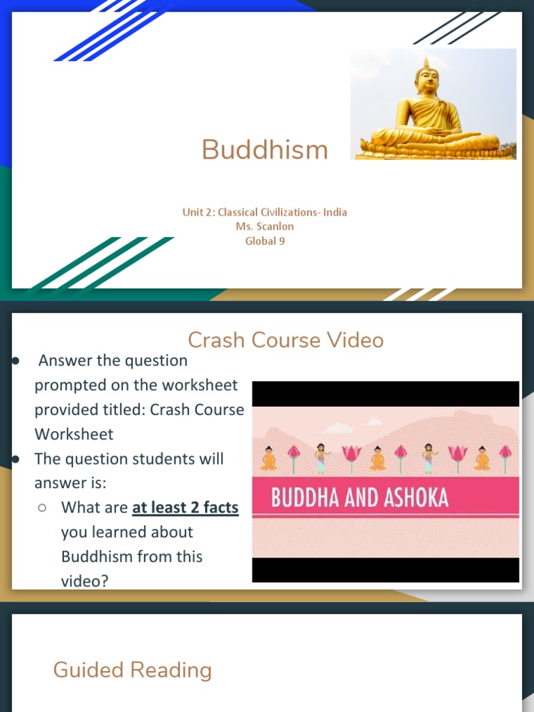 Buddhism: Unit 2: Classical Civilizations-India Ms. Scanlon Global 9 ...