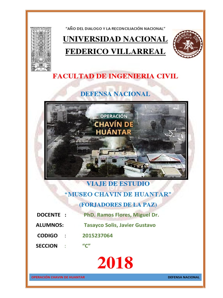 Informe Visita Museo Chavin de Huantar | PDF | Perú | Militar