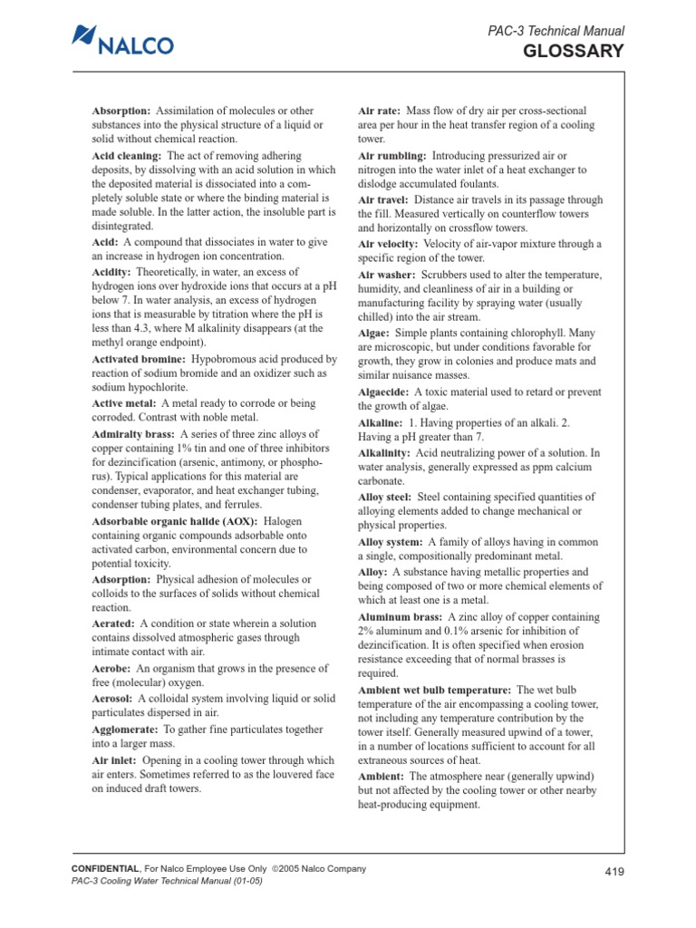 Glossary: PAC-3 Technical Manual | PDF | Corrosion | Solubility