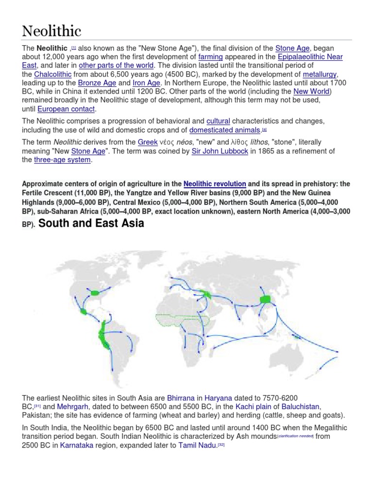 Neolithic: South and East Asia | PDF | Neolithic | Archaeology