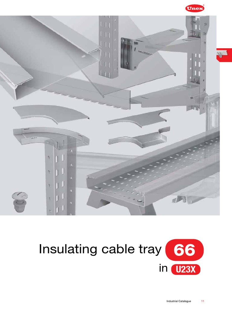 Unex Insulating Cable Tray Overview | PDF | Nut (Hardware) | Screw