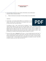 Comparing Personal Letters' Functions | PDF | Conversation | Psychology