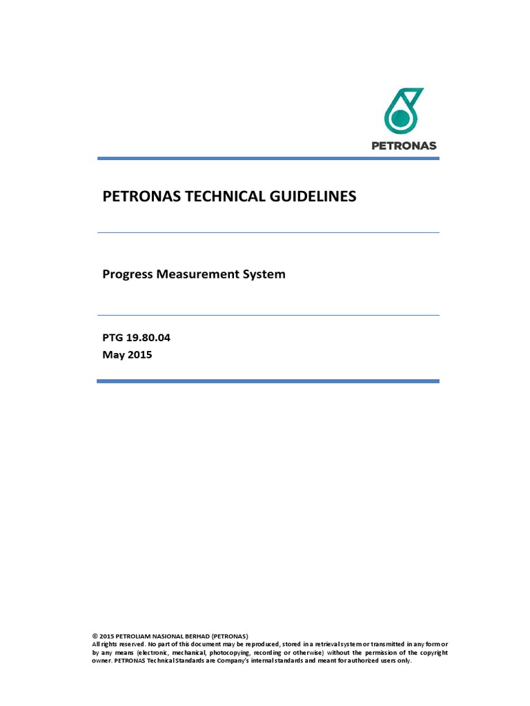 Petronas Technical Guidelines: Progress Measurement System | Summation ...