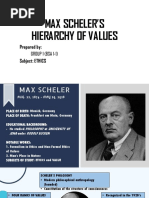 Max Scheler's Hierarchy of Values | PDF