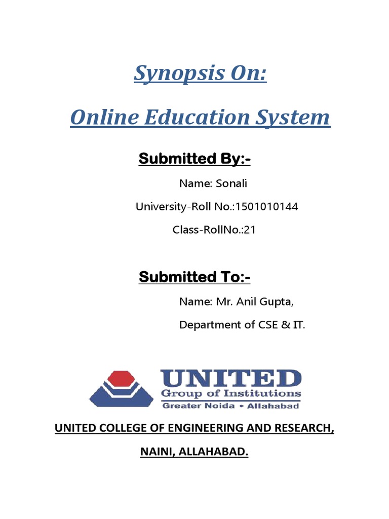 Online Education System Overview | PDF