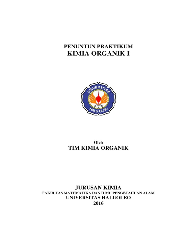 Penuntun Praktikum Kimia Organik I PDF | PDF