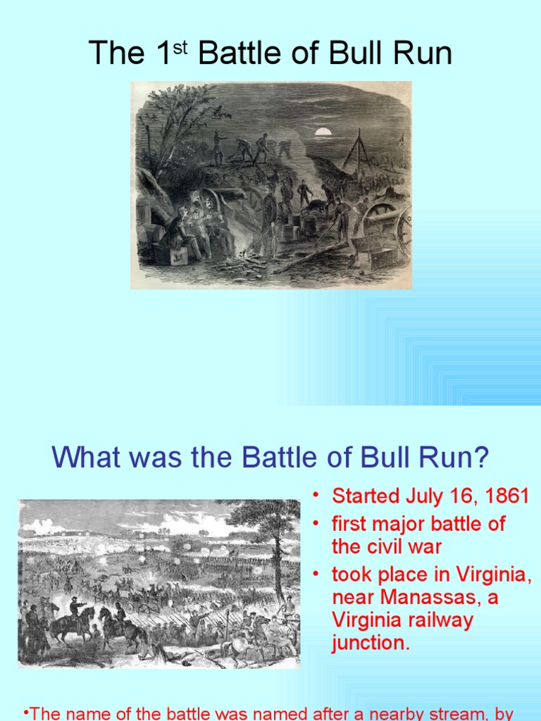 The First Battle of Bull Run | PDF