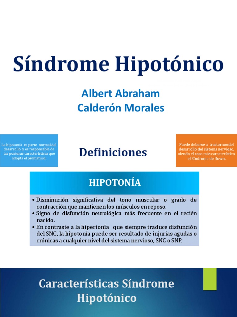Síndrome Hipotónico: Causas y Examen Físico | PDF | Distonia | Neurología