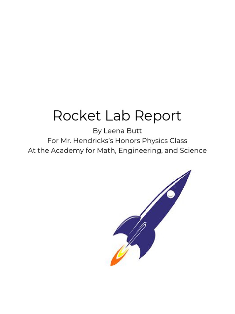 Official Rocket Lab Report | PDF | Drag (Physics) | Rocket