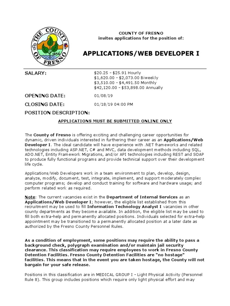 Job Opp | PDF | Americans With Disabilities Act Of 1990 | Employment