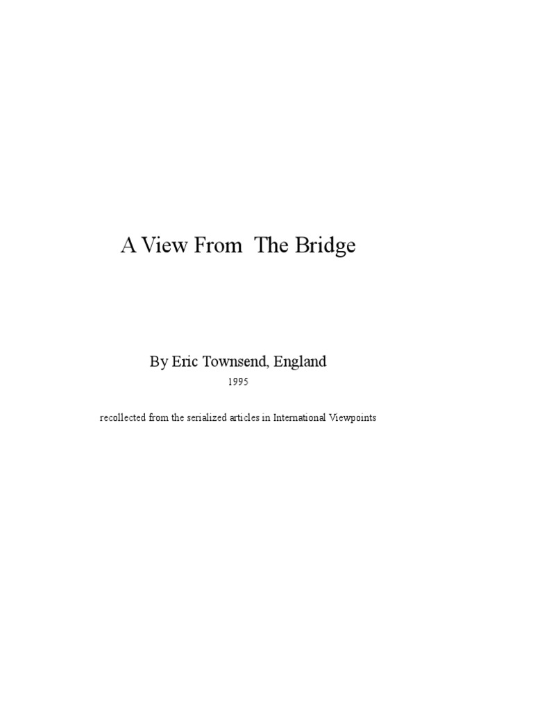 A View From The Bridge | PDF | Soul