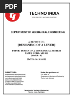 Lever Design: Hand, Foot, Bell Crank | PDF | Lever | Bending