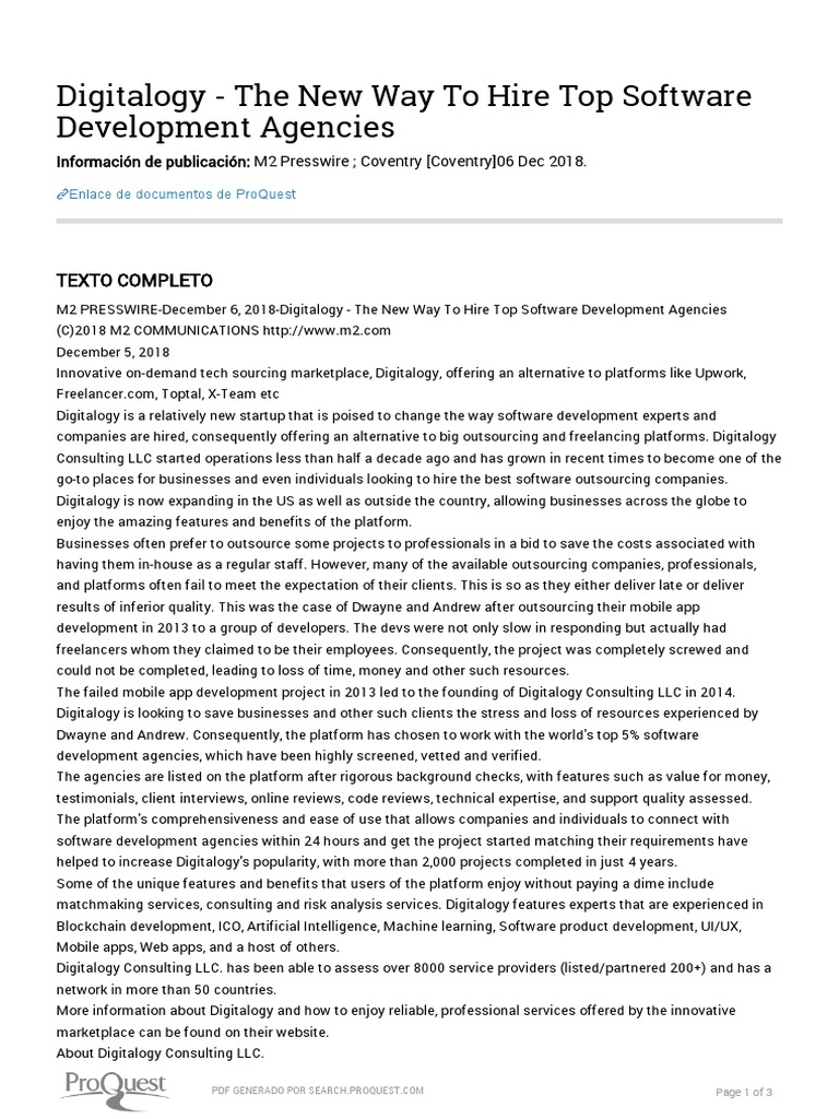 Digitalogy - The New Way To Hire Top Software Development Agencies ...