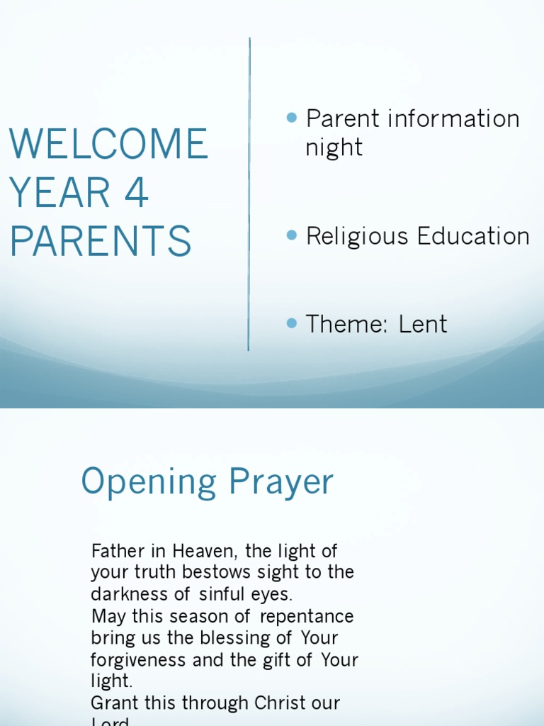 Parent Information Night | PDF
