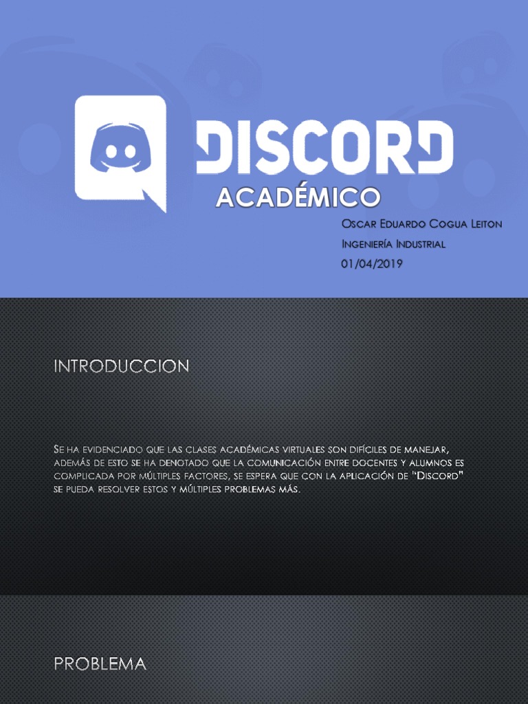 Discord Academico | PDF