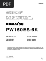Komatsu PC120-5K PC130-5K PC150-5K PC180-5K Shop Manual SEBMK203P502 PDF | PDF | Nut (Hardware ...