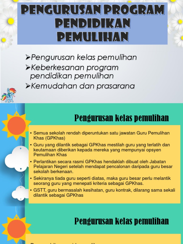 Pengurusan Program Pendidikan Pemulihan | PDF