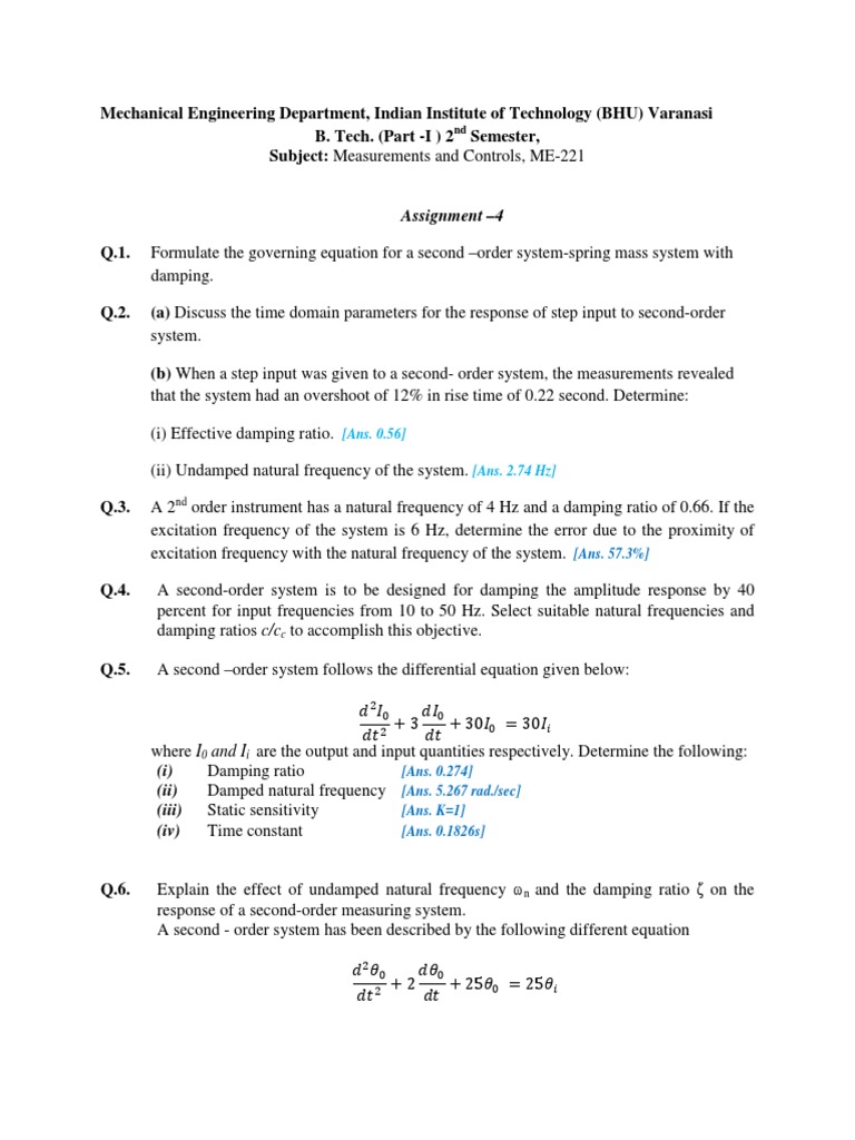 Measurement Assignment 4 | PDF | Physics | Applied And ...