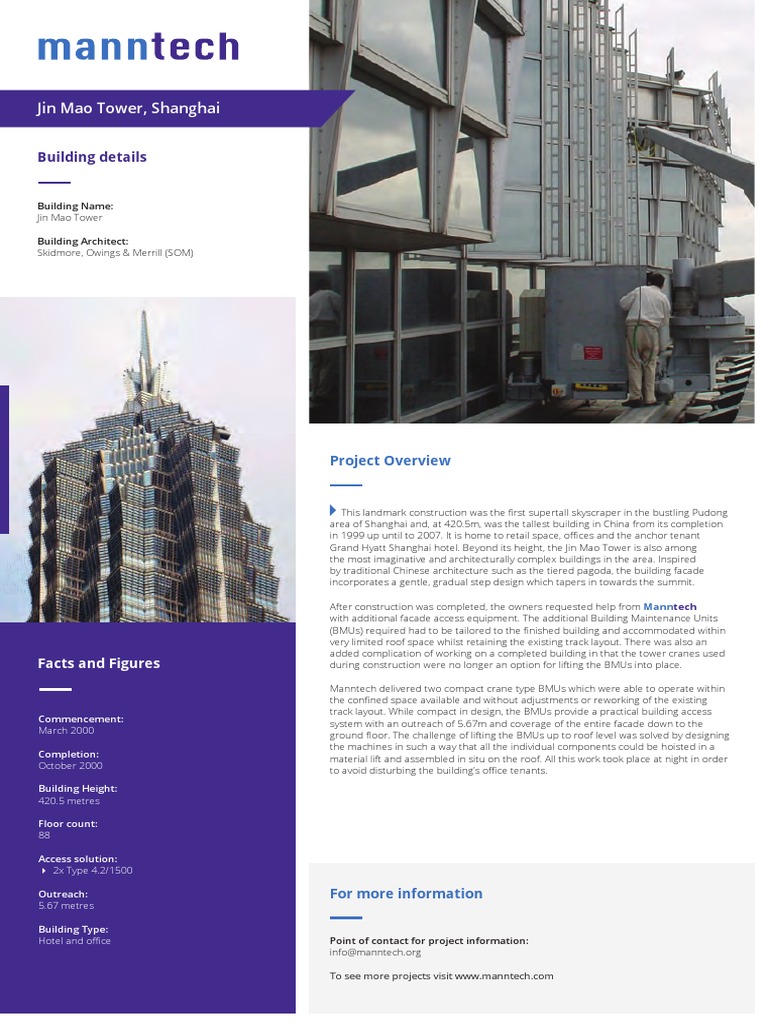 Case Study Jin Mao Tower Shanghai | PDF | Buildings And Structures ...