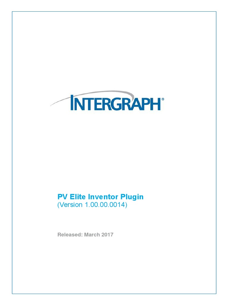 PV Elite Inventor Plugin PDF | PDF | Copyright | Trademark