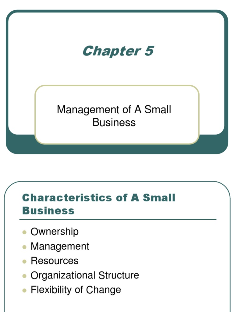 Management of A Small Business | PDF