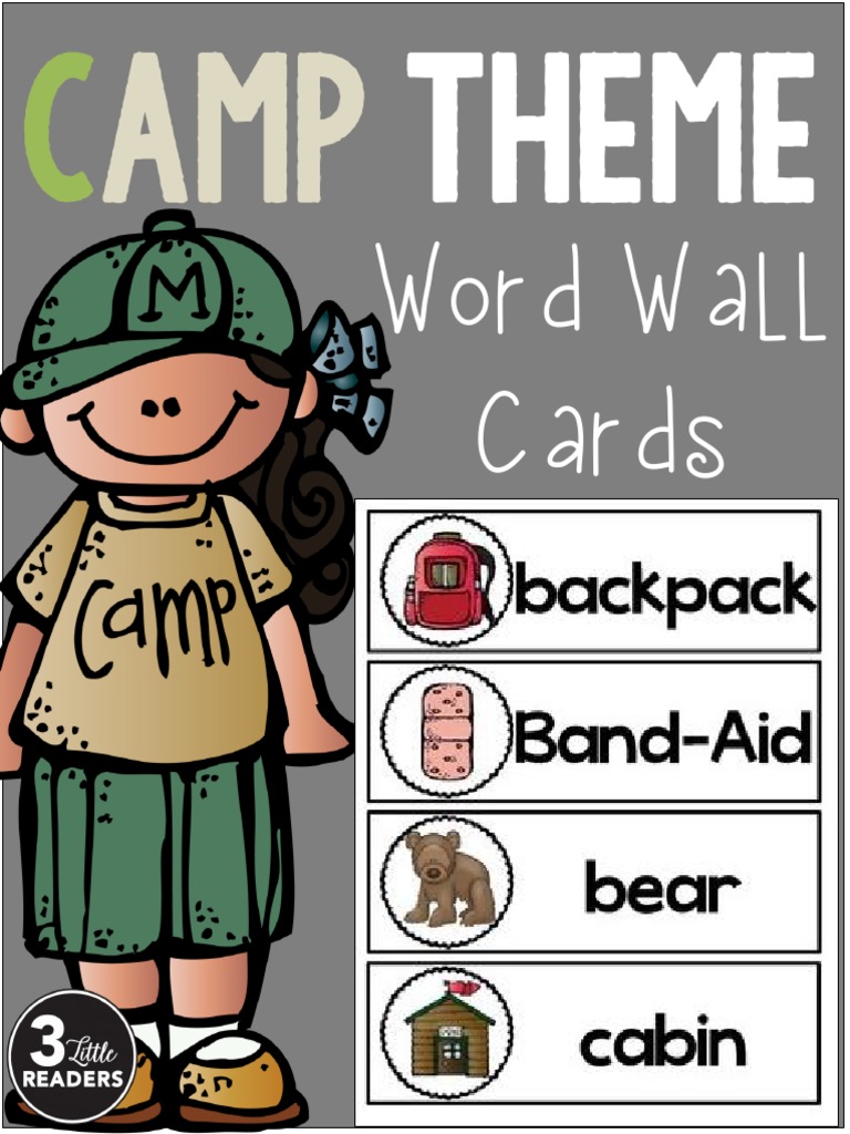 Camp-Themed Word Wall Cards | PDF | Home & Garden | Poetry