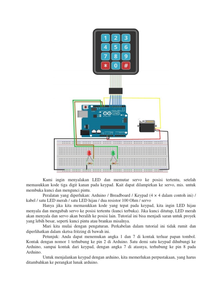 Skema Rangkaian Dan Coding | PDF