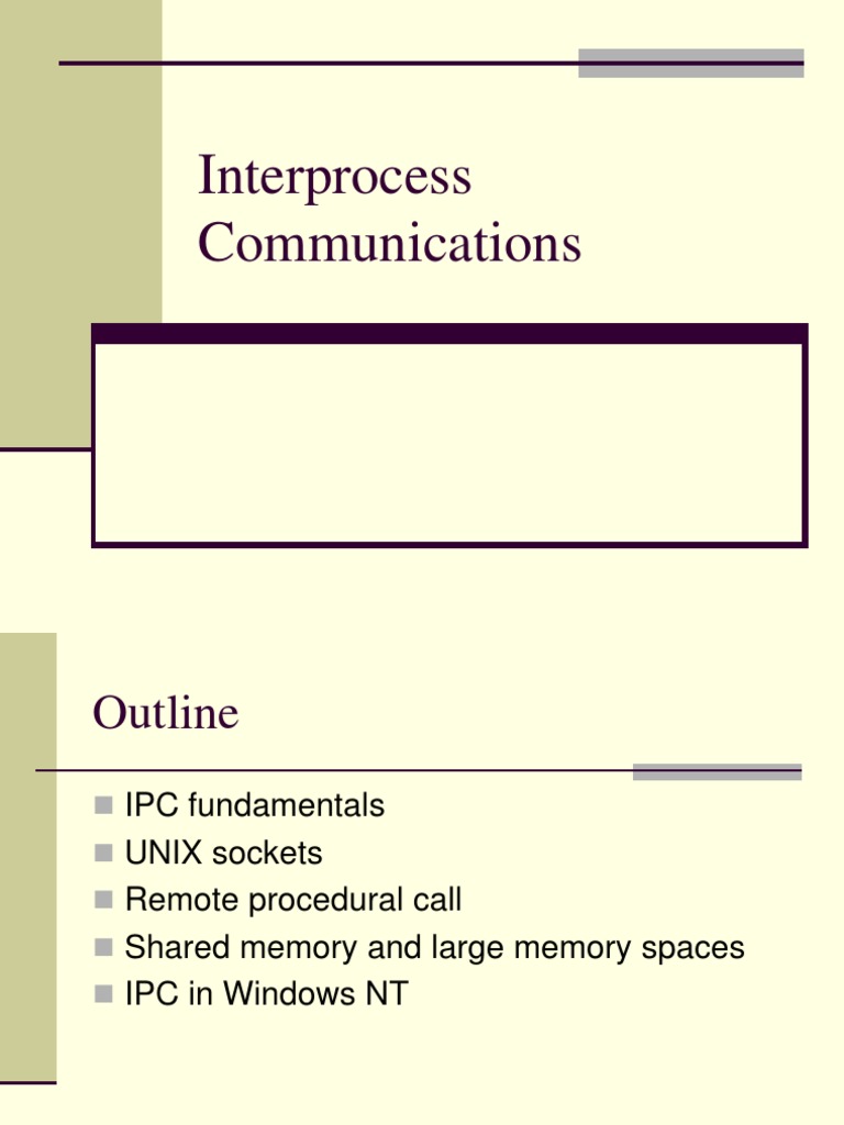 Interprocess Communications | PDF | Network Socket | Message Passing