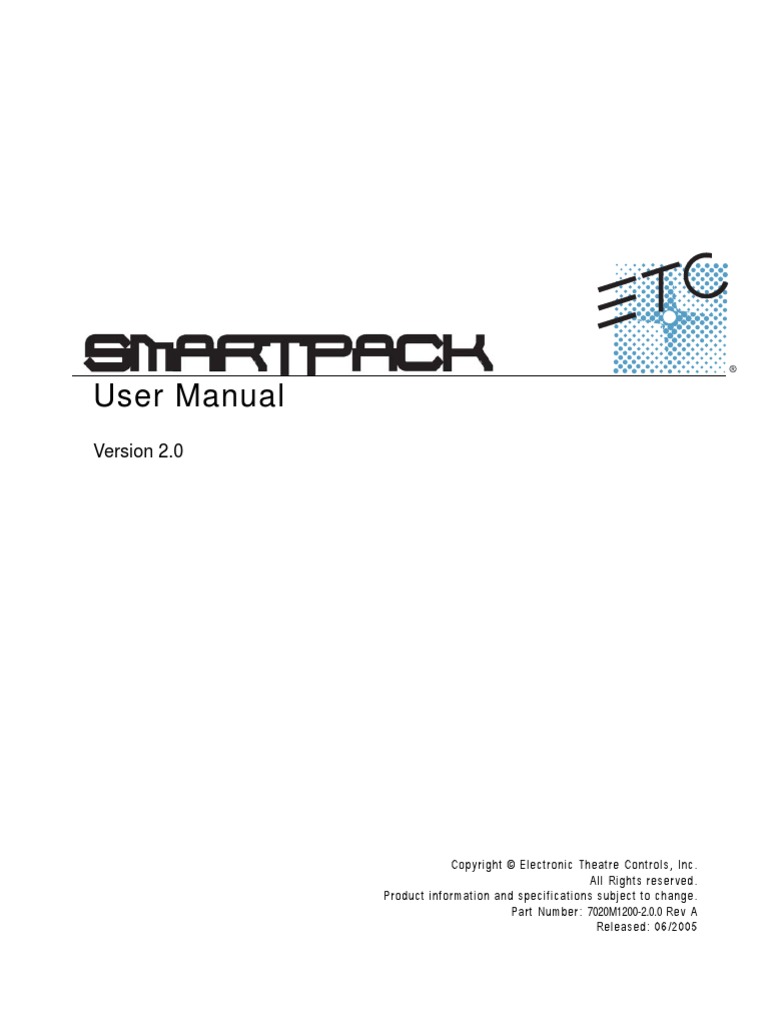 SmartPack v2.0 User Manual PDF | PDF | Manufactured Goods | Electrical ...