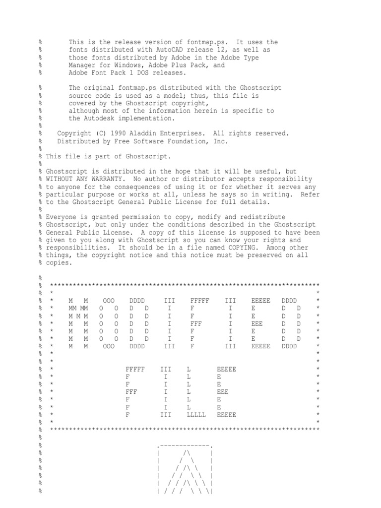 Font Map | PDF | Autodesk | Computer File