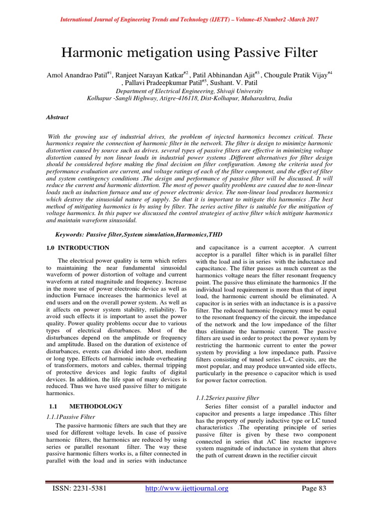 Power System Quality | PDF | Electronic Filter | Passivity (Engineering)