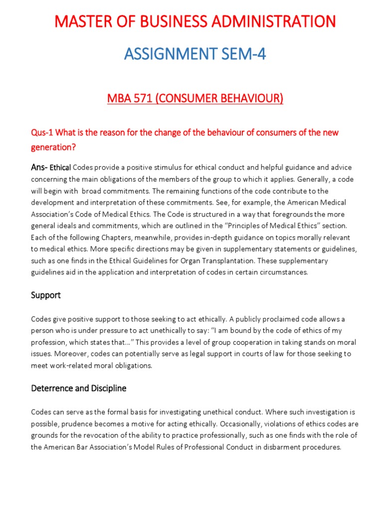 MBA SEM 4 Jyoti Sharma | PDF | Professional Ethics | Business