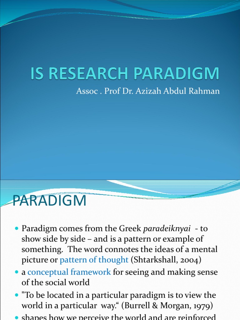 Research Paradigms | PDF | Epistemology | Truth