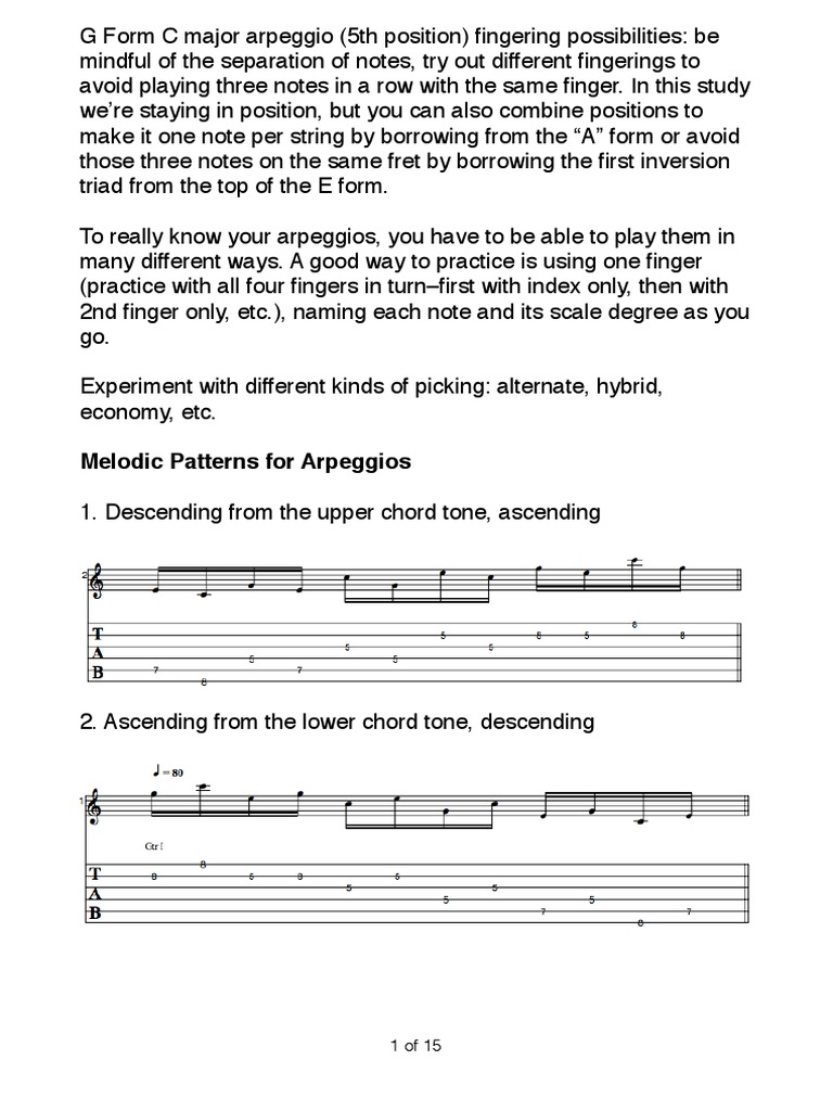 Melodic Patterns by Brad Carlton | PDF | Scale (Music) | Chord (Music)