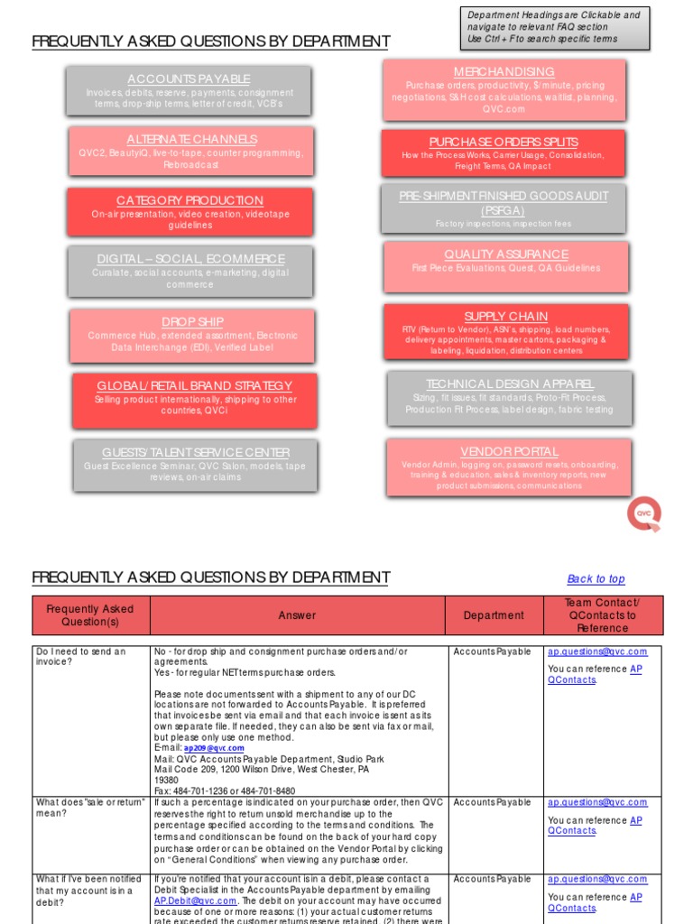 Frequently Asked Vendor Questions | PDF | Accounts Payable | Credit Card
