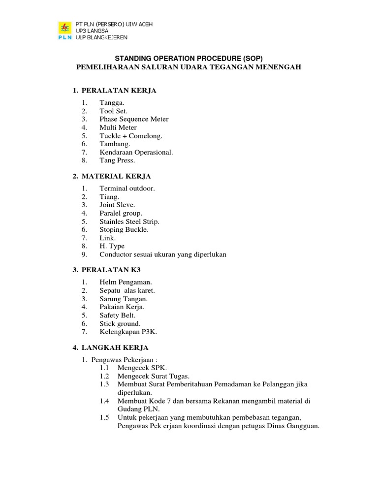 Sop Har JTM BLK | PDF