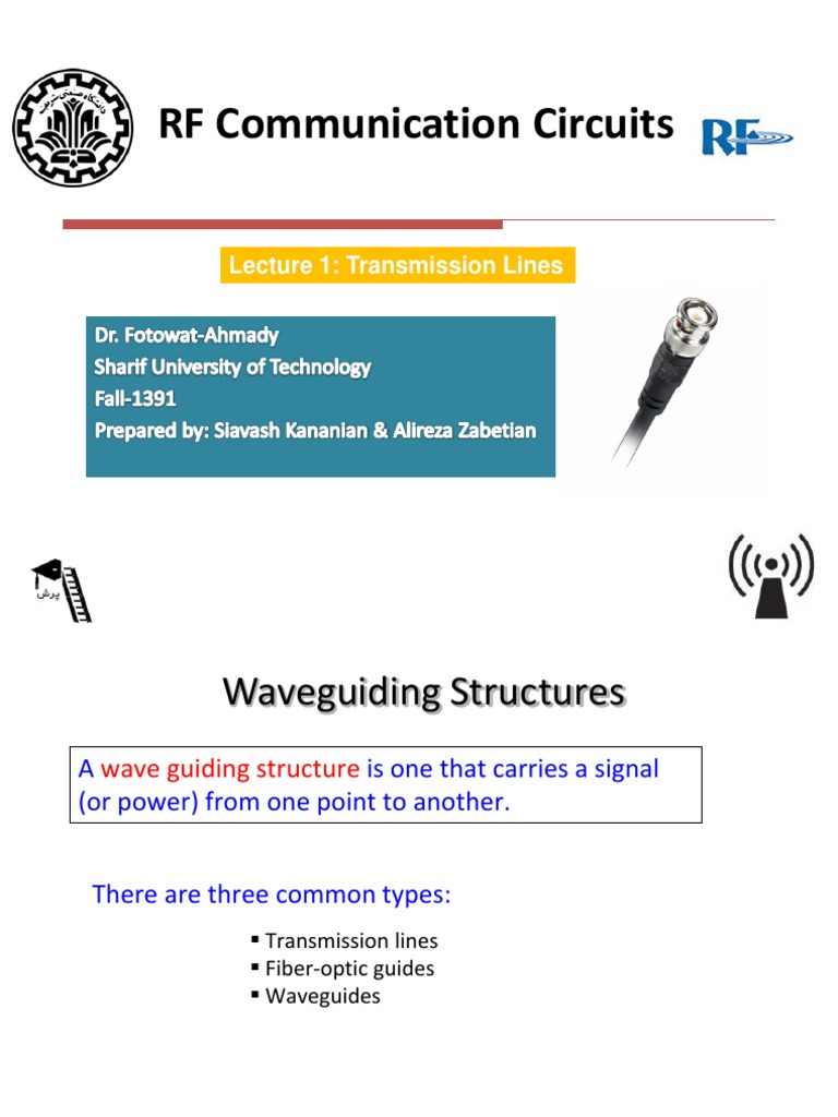 Lecture 1 - Transmission Line Theory Version 3 | Download Free PDF ...