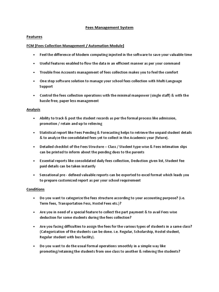 Fee Management System Erp For Schools Colleges | PDF | Receipt | Automation