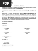 BOARD RESOLUTION TEMPLATE For BIR | PDF