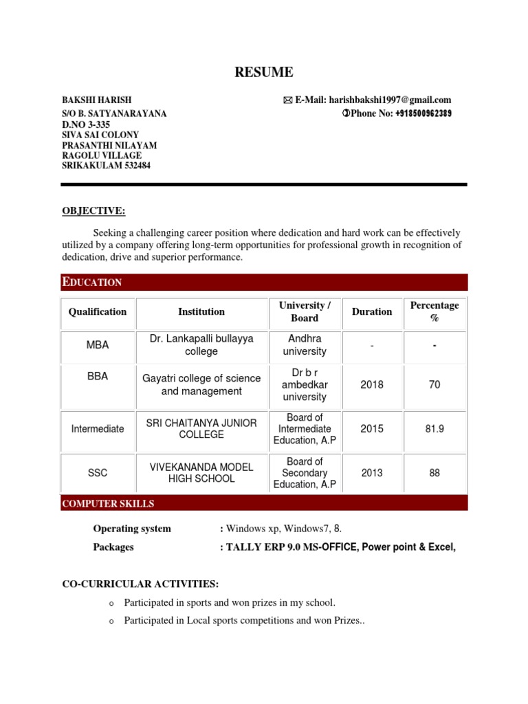 Harish Resume | PDF