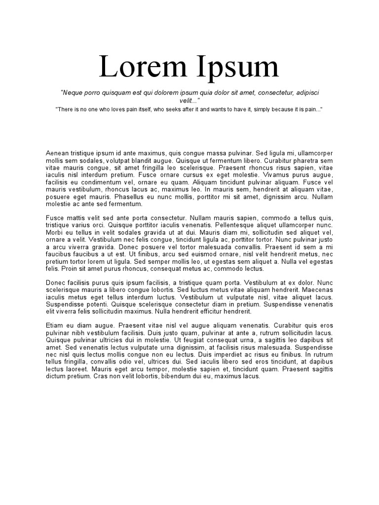 Lorem Ipsum: "Neque Porro Quisquam Est Qui Dolorem Ipsum Quia Dolor Sit Amet, Consectetur ...