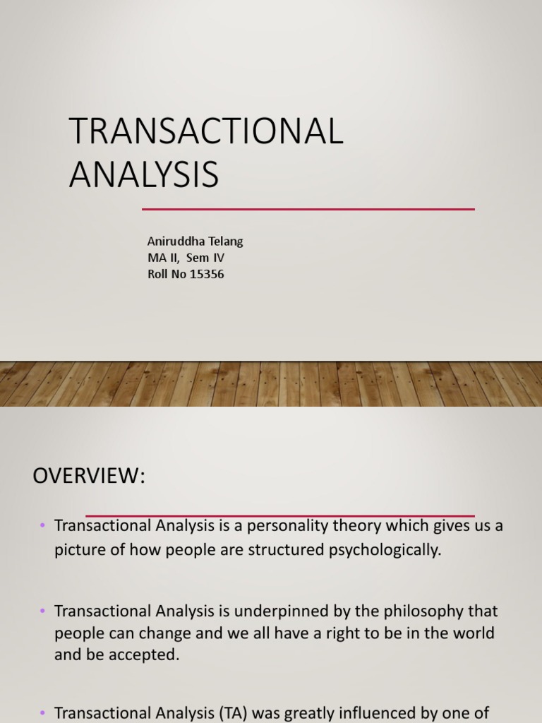 Transactional Analysis | PDF | Clinical Psychology | Psychiatry